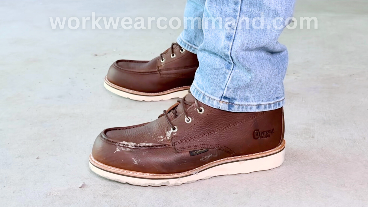 Examining the Leather in Chippewa Edge Walker Work Boots [Haystack ...