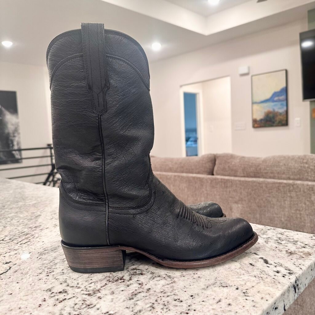 Tecovas Jasper Smooth Ostrich Cowboy Boots Style 1017 Men’s Gunsmoke ...